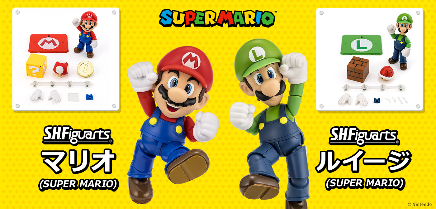 BANDAI 萬代 S.H.Figuarts SHF SUPER MARIO 超級瑪利歐 瑪利歐 路易吉 | Match-Planet 火柴星人